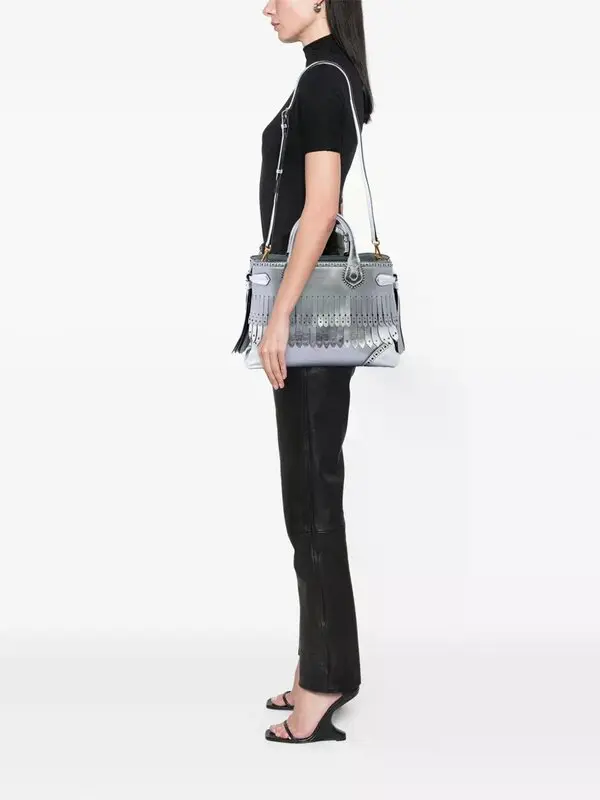Burberry Metallic Leather Satchel