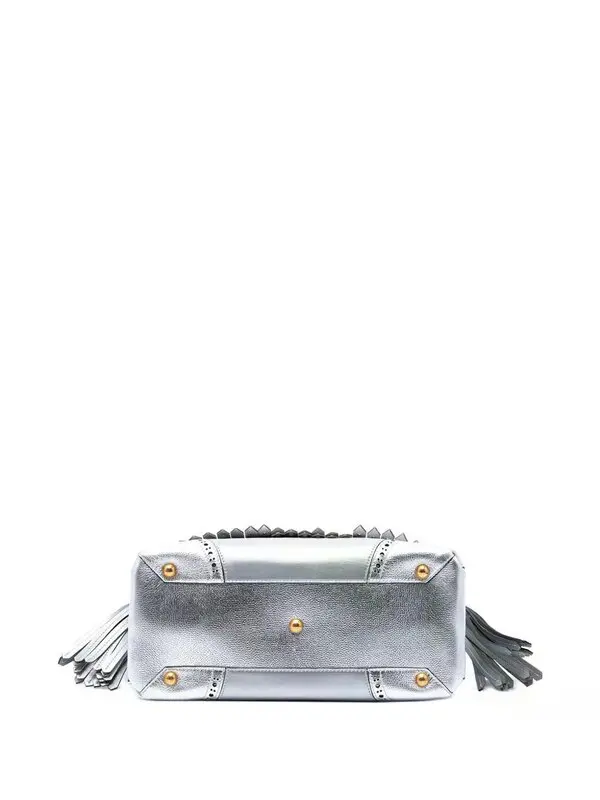 Burberry Metallic Leather Satchel