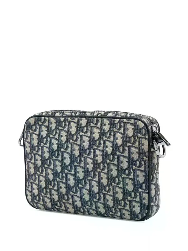 Dior Oblique Canvas Saddle Triple Pouch Crossbody Bag