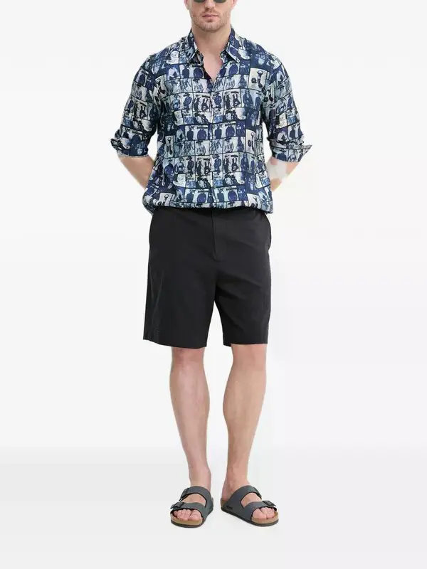 Armani Exchange Graphic-print Long-sleeved Shirt