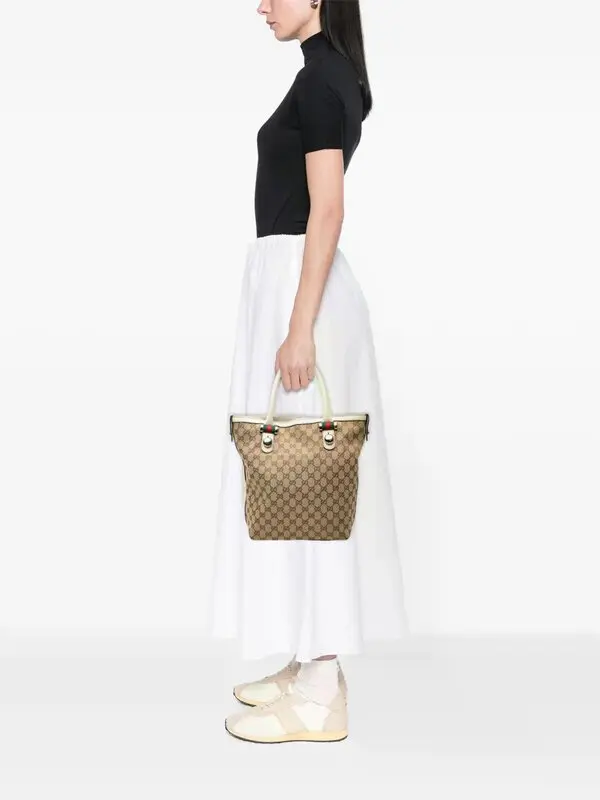 Gucci 2000-2015 Gg Canvas Web Match Ball Tote Bag
