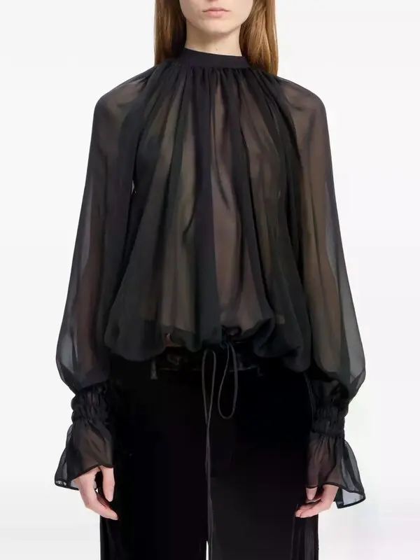 ANN DEMEULEMEESTER Celin Balloon Blouse - Black