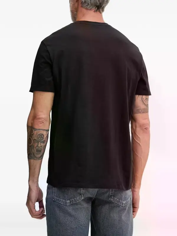 Armani Exchange Logo-embroidered T-shirt