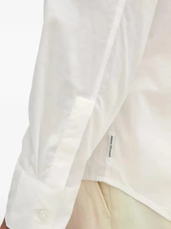 Armani Exchange Logo-print Chest-pocket Shirt
