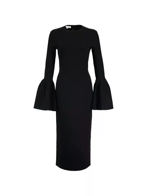 Stella McCartney Bell-sleeve Knitted Dress - Black