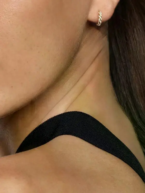 David Yurman Diamond Pavé Hoop Earrings In 18k Yellow - Gold