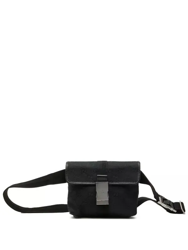 Gucci 2000-2015 Gg Canvas Belt Bag - Black
