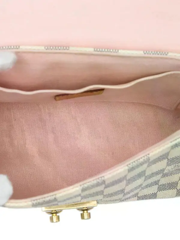 LOUIS VUITTON 2017 Damier Azur Croisette Satchel