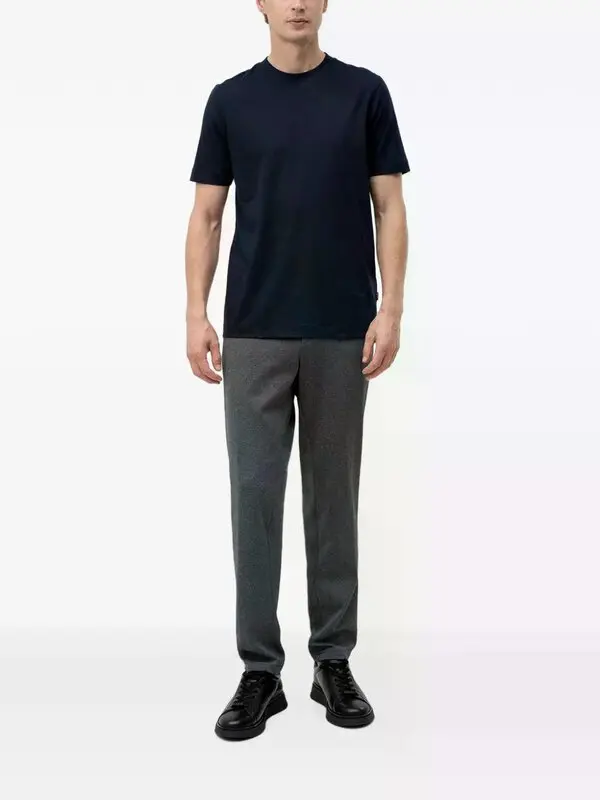 BOSS Slim-fit Trousers In Micro-patterned Fabric