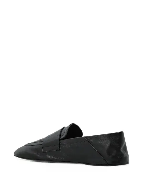 Balmain Logo-plaque Leather Loafers