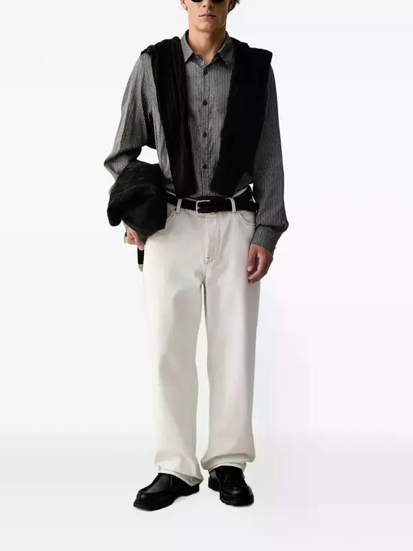 Armani Exchange Logo-print Long-sleeve Shirt