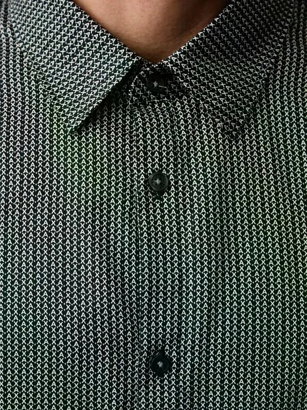 Armani Exchange Logo-print Long-sleeve Shirt