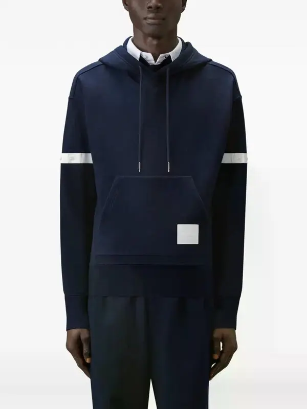 Thom Browne Loopback Jersey Armband Oversized Hoodie