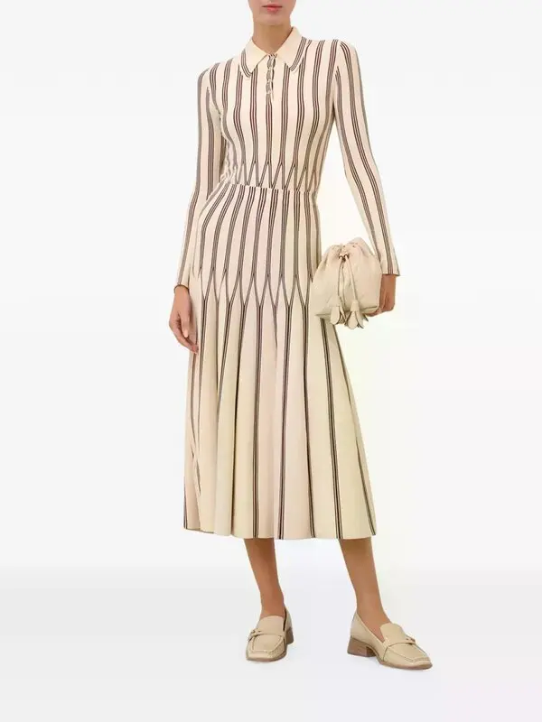 Zimmermann Valiant Striped Midi Skirt