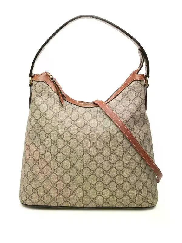Gucci Gg Supreme Linea A Satchel - Neutrals