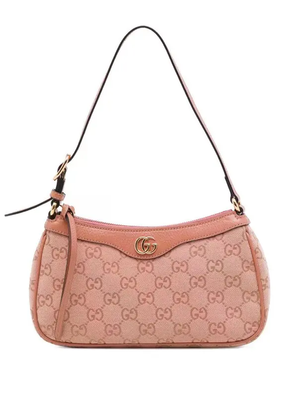 Gucci Ophidia Small Gg Canvas Shoulder Bag - Pink
