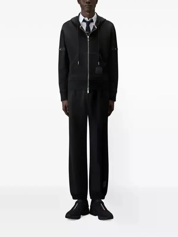 Thom Browne Loopback Jersey Armband Hoodie - Black