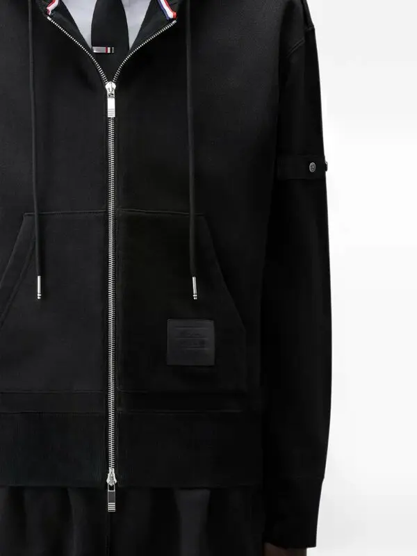 Thom Browne Loopback Jersey Armband Hoodie