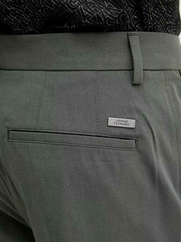 Armani Exchange Logo-plaque Tailored Trousers