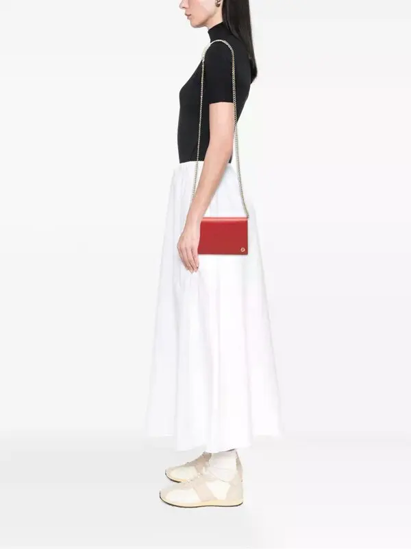 Gucci 2000-2015 Calfskin Betty Wallet On Chain Crossbody Bag - Red