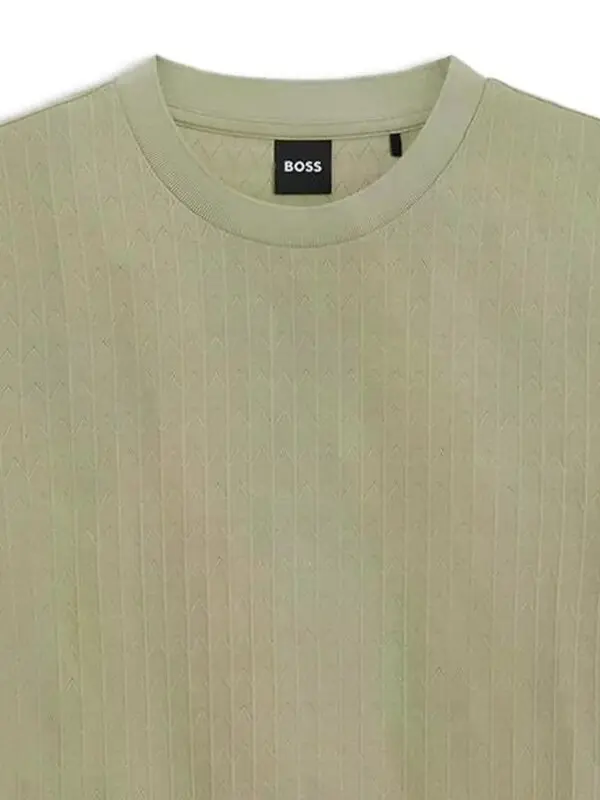 BOSS Textured Short-sleeve T-shirt