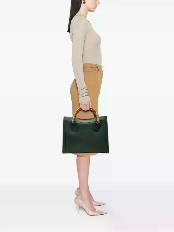 Gucci Bamboo Diana Tote Bag - Green