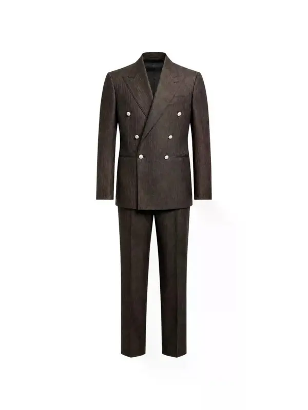 FRANZESE COLLECTION Pinstriped Double-breasted Suit