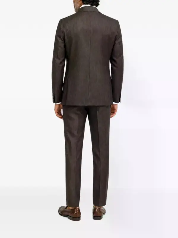 FRANZESE COLLECTION Pinstriped Double-breasted Suit