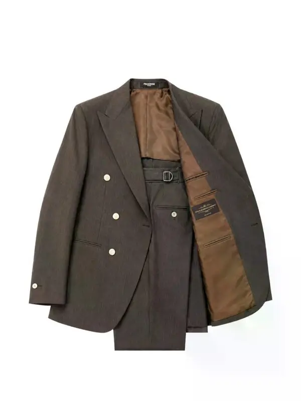 FRANZESE COLLECTION Pinstriped Double-breasted Suit