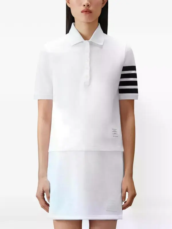 Thom Browne Pique 4-bar Polo