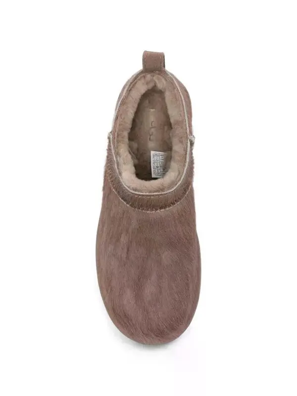 UGG Calf-hair Logo-patch Ankle Boots