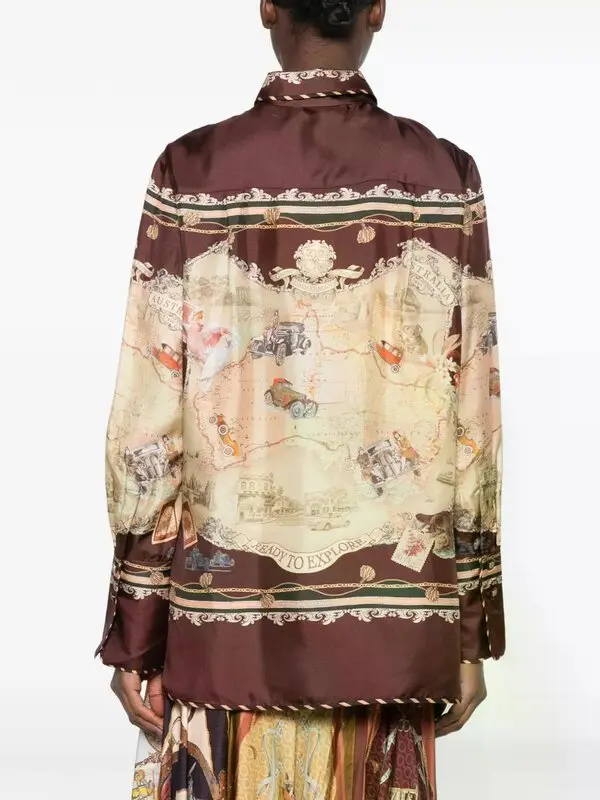 Zimmermann Silk Scarf Print Shirt