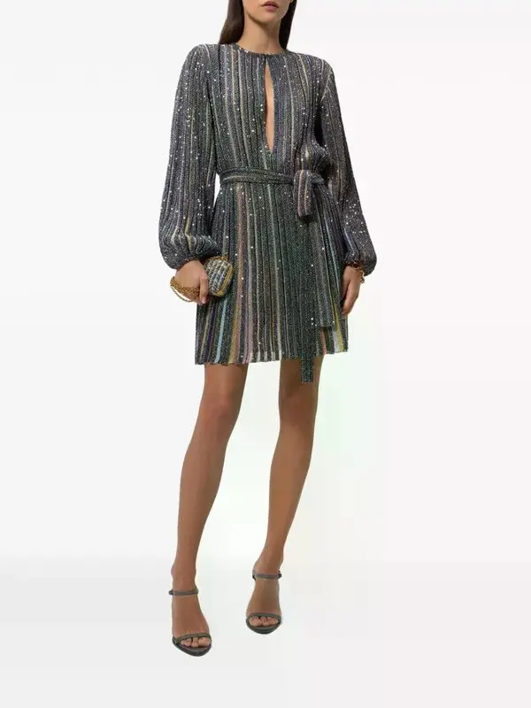 Missoni V-neck Belted Dress