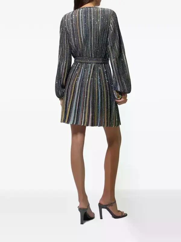 Missoni V-neck Belted Dress