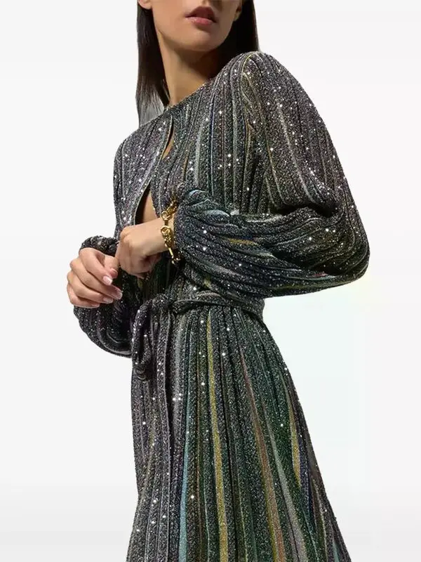 Missoni V-neck Belted Dress