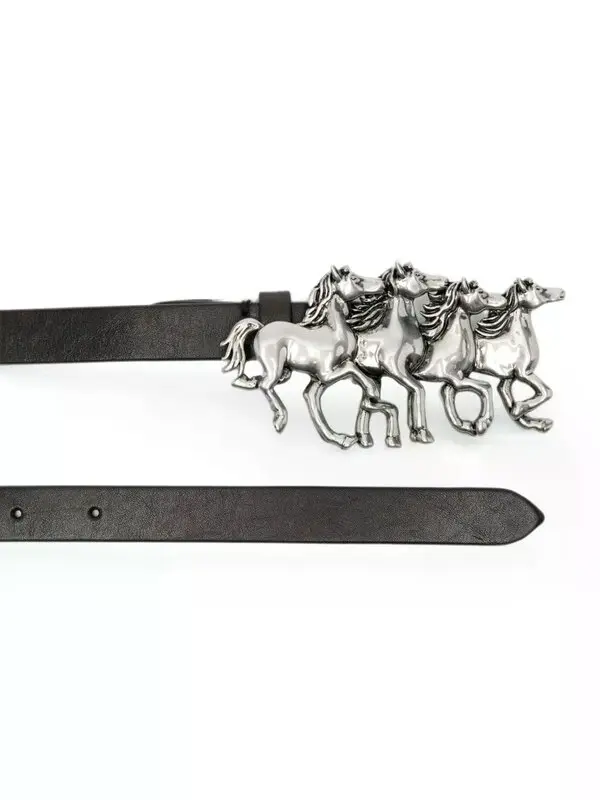 Chloé Horse-buckle Leather Belt