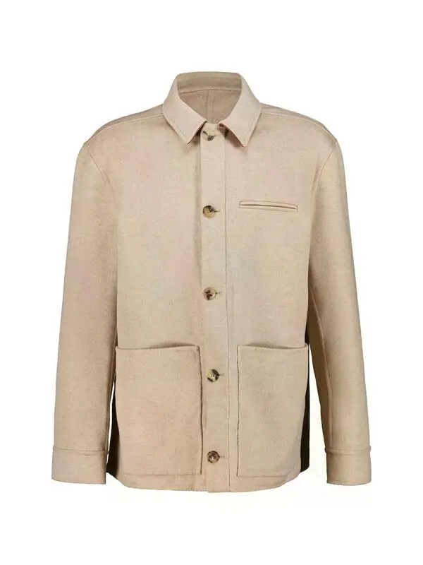 FERRAGAMO Double Wool And Cashmere Blouson