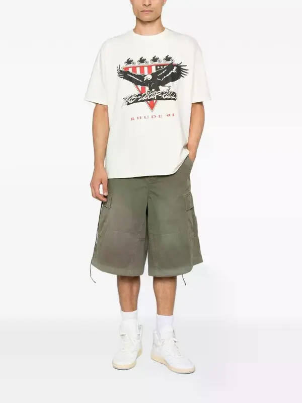 Rhude Graphic-print T-shirt - Neutrals