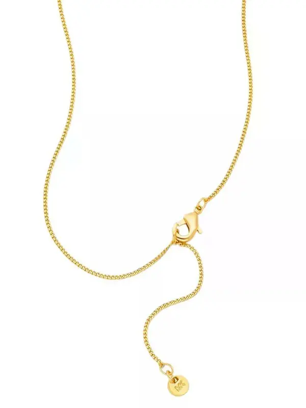 Michael Kors Crystal-pendant Curb-chain Necklace