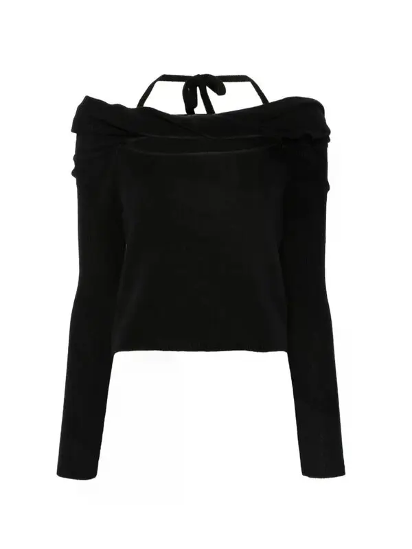 Simkhai Cambria Off-shoulder Sweater - Black