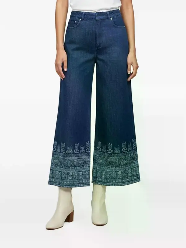 Dior Printed Wide-leg Jeans