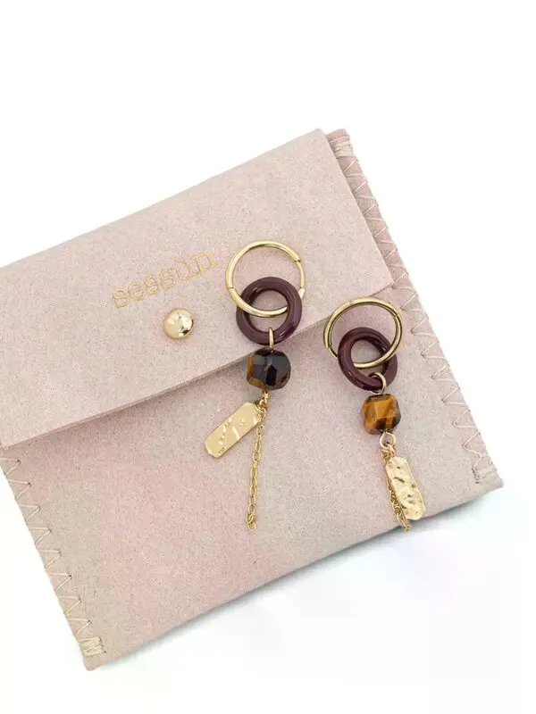 SESSUN Toti Hoop Earrings With Chain-link Trim