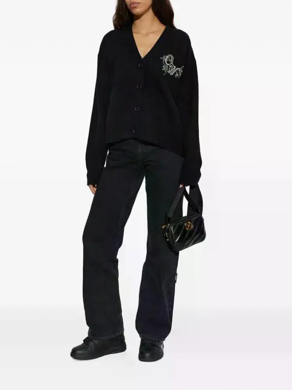Off-White Embroidered Arrows Cardigan