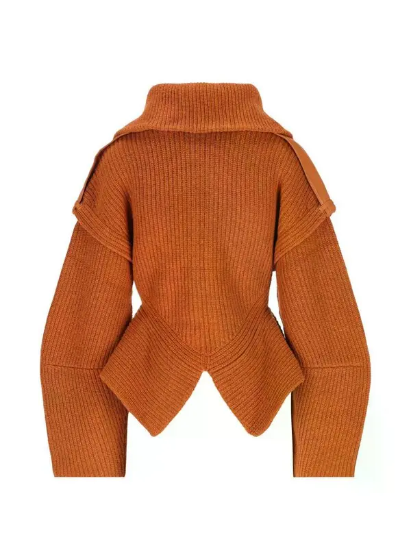 Zimmermann Zip-up Ribbed-knit Sweater
