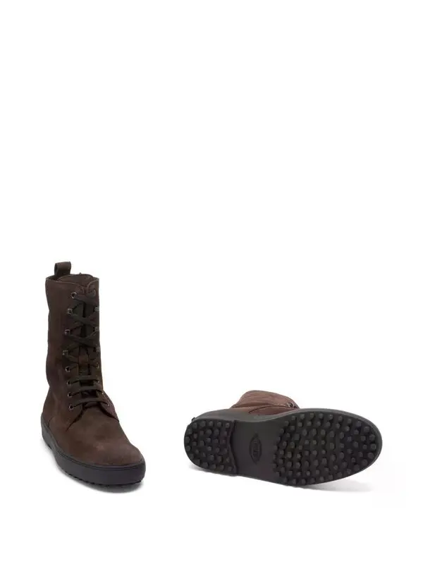 TOD'S Winter Gommino Ankle Boots In Suede