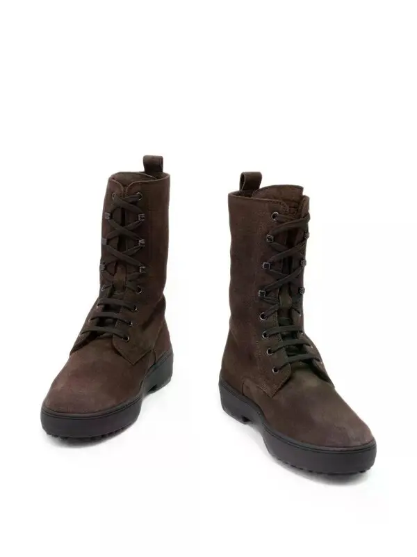 TOD'S Winter Gommino Ankle Boots In Suede