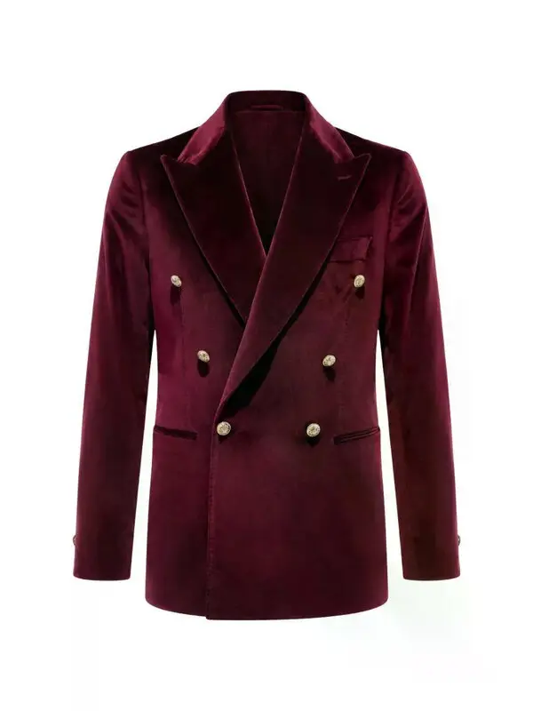 FRANZESE COLLECTION Oscar-winning Carpet Double-breasted Blazer - Red