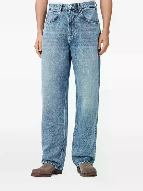 ALLSAINTS Faded-effect Straight-leg Jeans