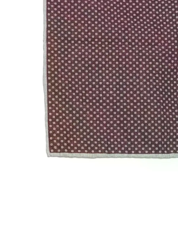 Eleventy Geometric-print Pocket Square