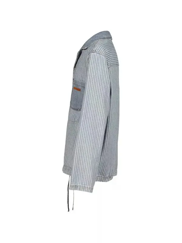 Marni Striped Denim Shirt Jacket